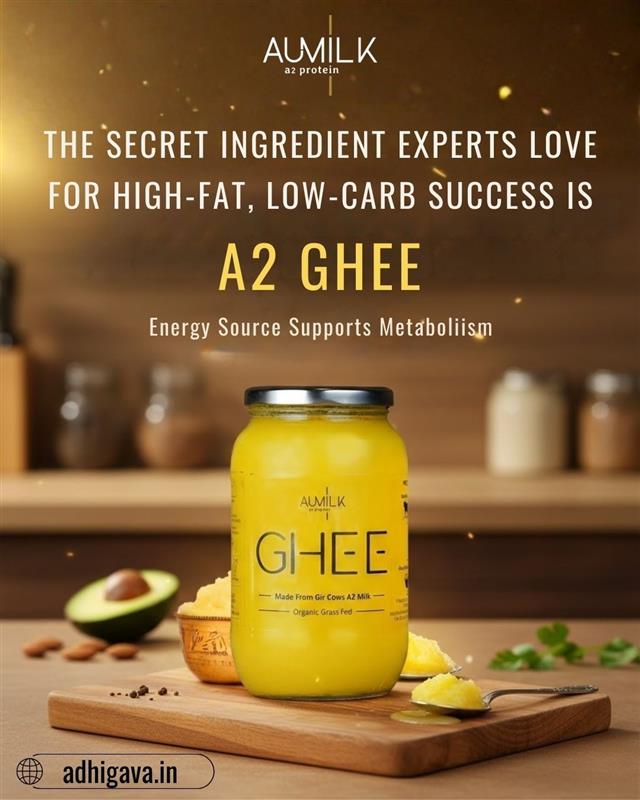 A2 Ghee for High-Fat Low-Carb Success – www.adhigava.in